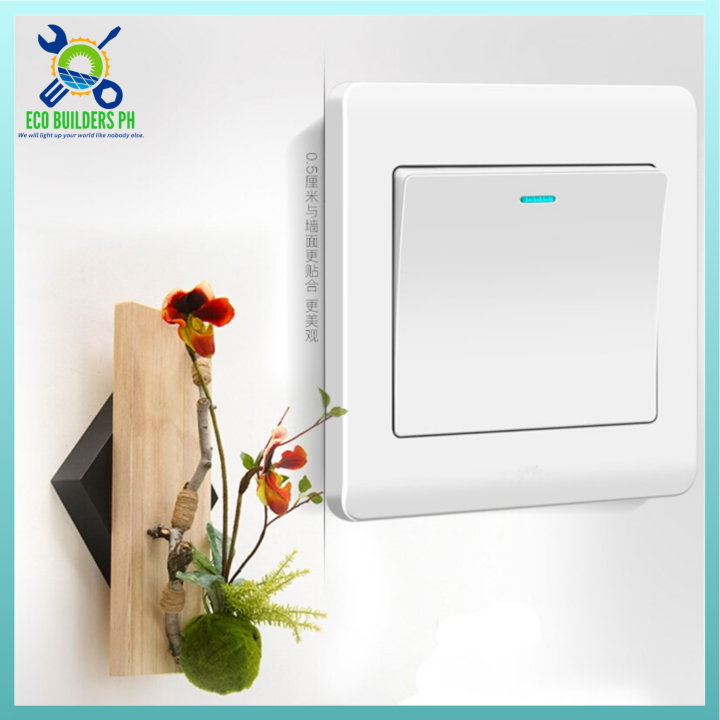 Wall Switch for Light Switches for Home 1 Way Button Wall Light Switch ...