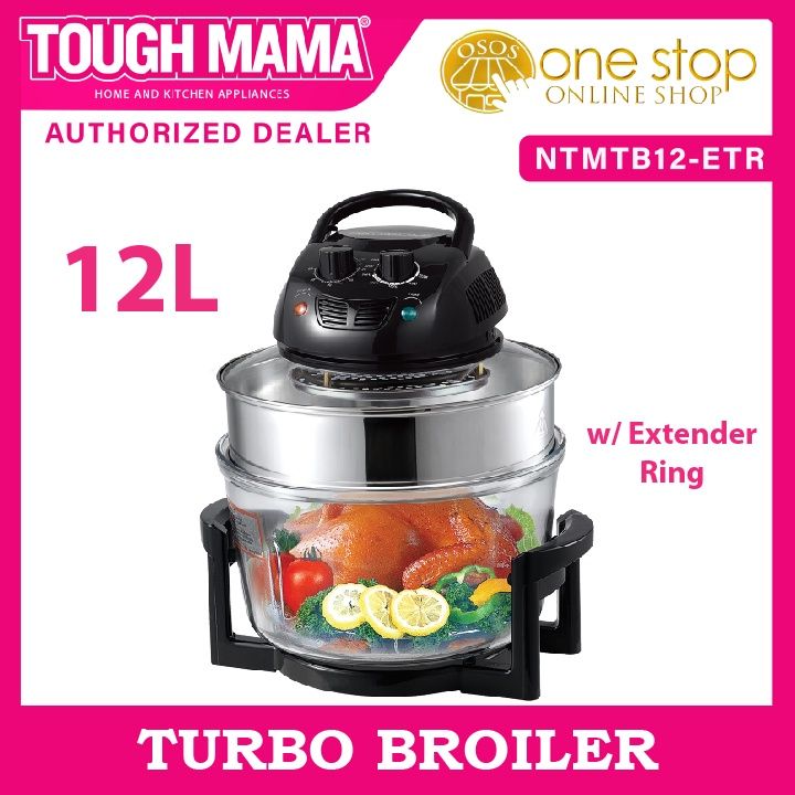 Tough Mama Original 12L Convection Oven Turbo Broiler with Stainless ...