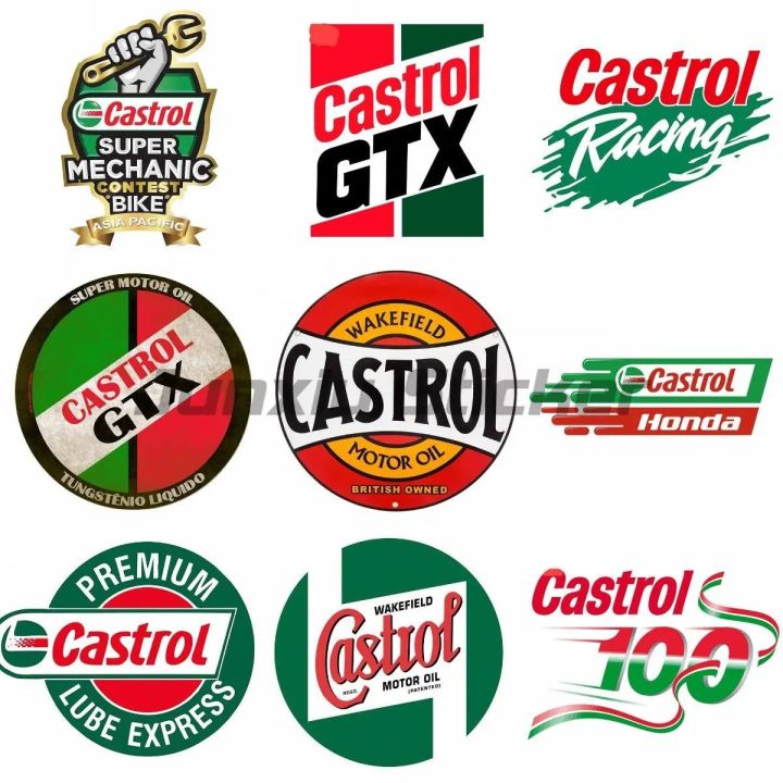 Castrol Racing High Quality Decal Motocross Racing Laptop Helmet Trunk ...