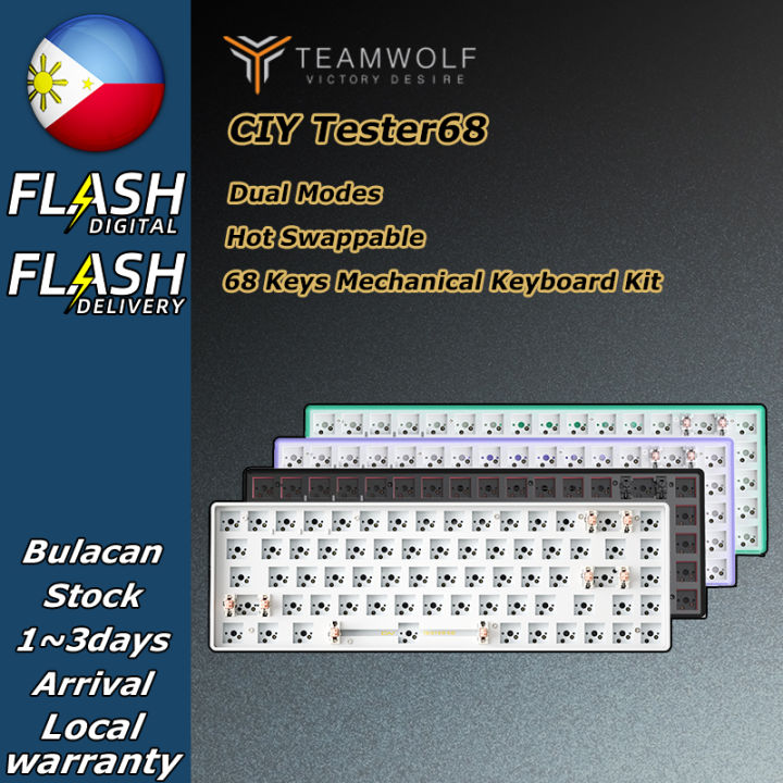 CIY Tester68 GK68 65% Layout 2.4G/Bluetooth Wireless Mechanical ...