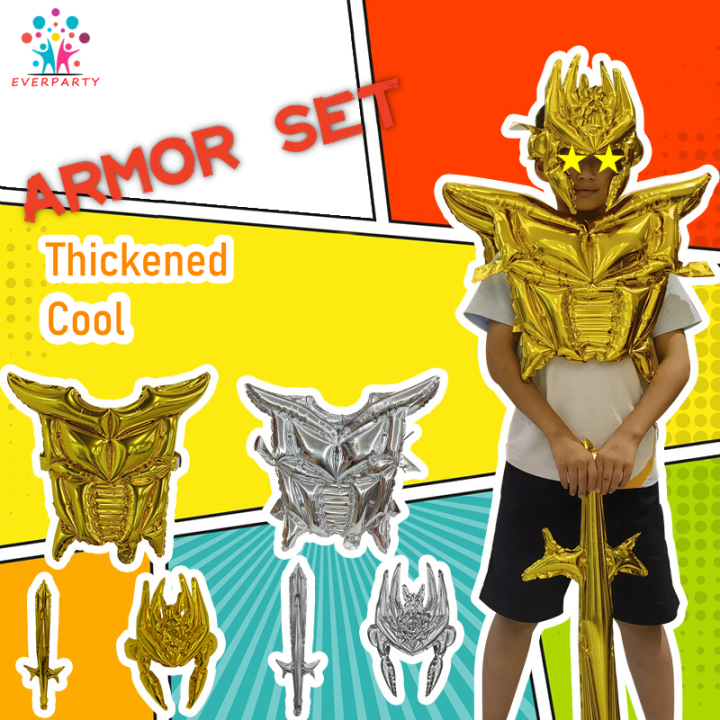 Knight Armor Balloon Set Theme Party Atmosphere Warrior Game ...