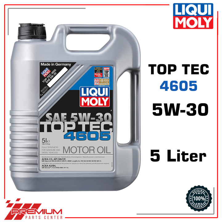 LIQUI MOLY TOP TEC 4605 SAE 5W-30 Dexos 2 Gasoline and Diesel Engine 5 ...