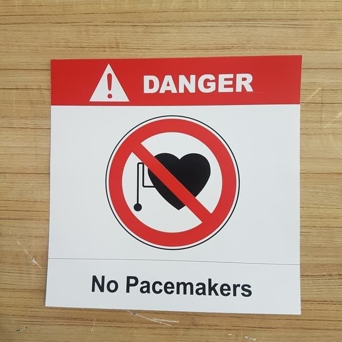 SIGN STICKER PACEMAKER UKURAN 20X20CM K3 RAMBU SAFETY STIKER | Lazada ...