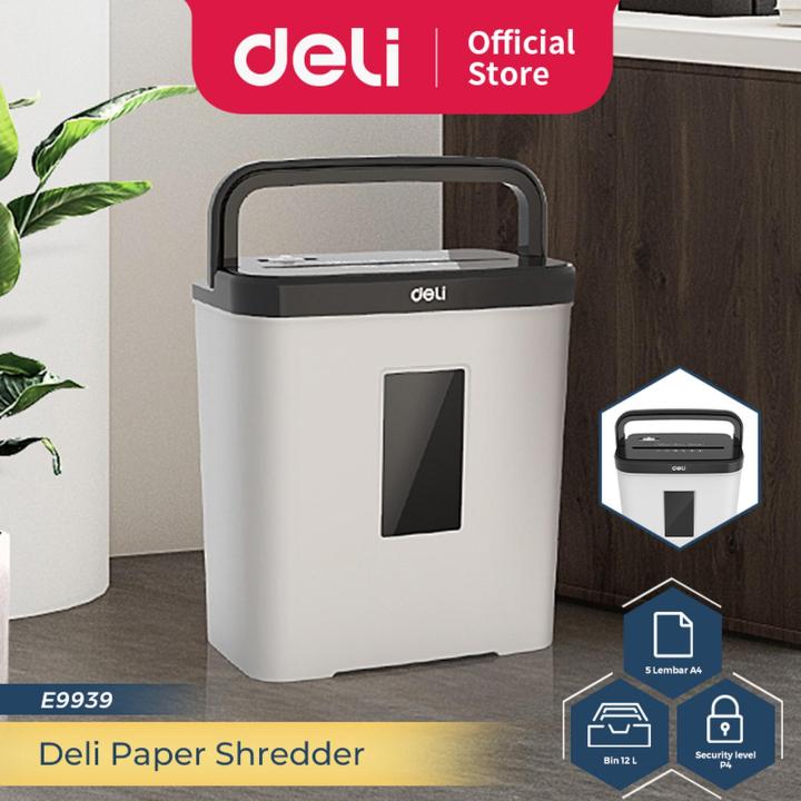 DELI E-9939 CROSS CUT 12 Liter /Paper Shredder/ Mesin Penghancur Kertas ...