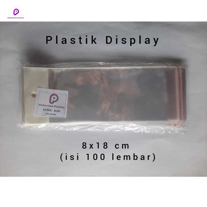 Plastik Display / Plastik Perlize / Plastik Opp Gantung isi 100 LEMBAR ...