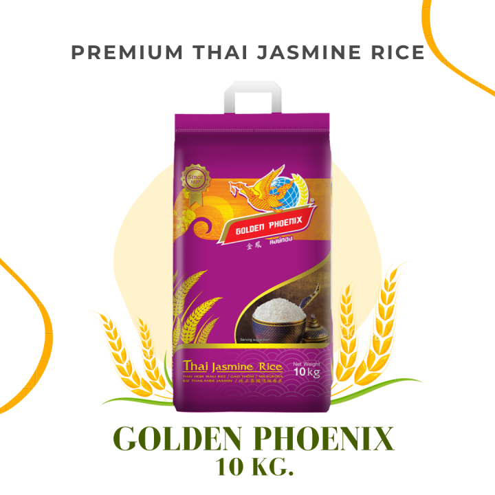 NEW - 100% Premium Thai Hom Mali Jasmines rice 10 kg. Brand Golden ...
