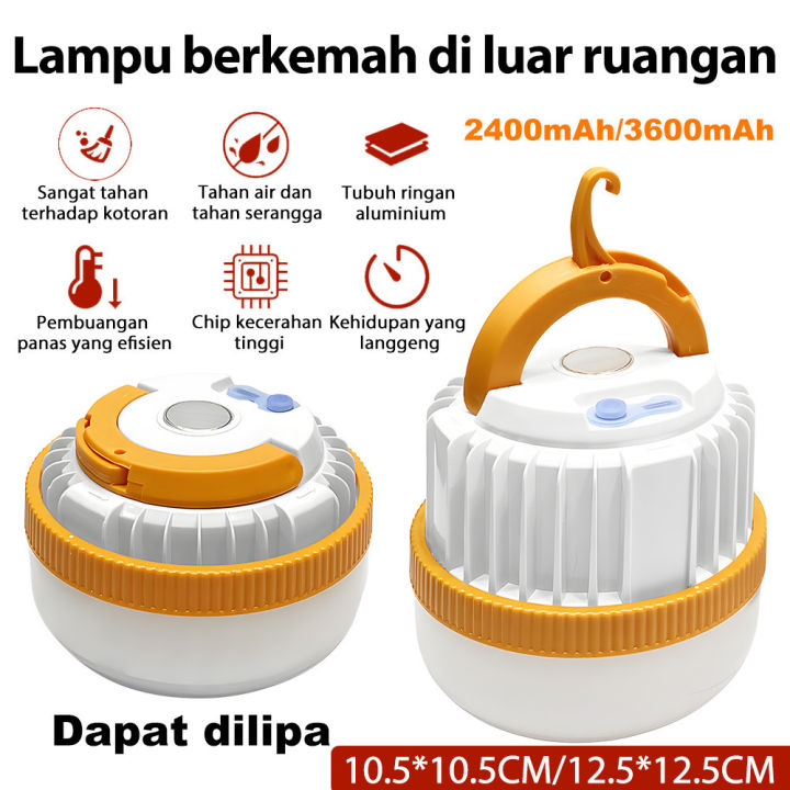 Lampu Emergency Gantung Camping LED 400W & 300W Lamp / Lampu Darurat / Lampu Taman / Lampu ...