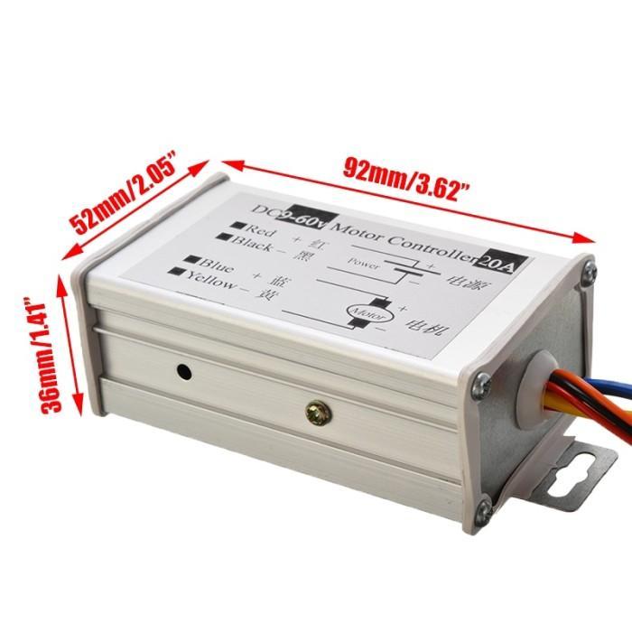 PWM DC MOTOR ADJUSTABLE SPEED MOTOR DC 20A 10V 50V 2 ARAH - ABINAYA7 ...