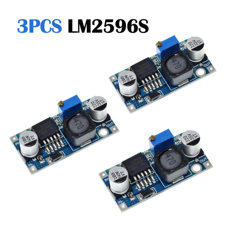 3PCS LM2596 DC to DC Buck Converter Voltage Regulator 3.0-40V to 1.5-35V Buck Converter Power ...
