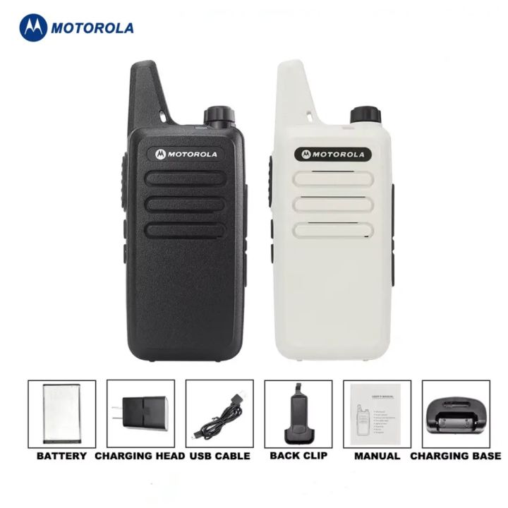 Mini Motorola Two Way Radio Walkie Talkie Long Range C1 set of 10 5KM ...