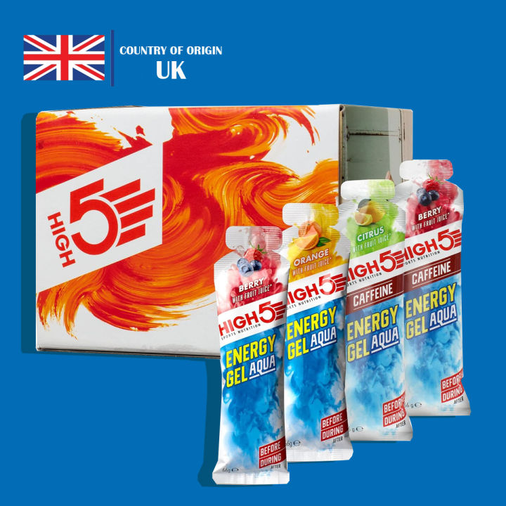HIGH5 Energy Gel Aqua Liquid Quick Release Energy On The Go From ...