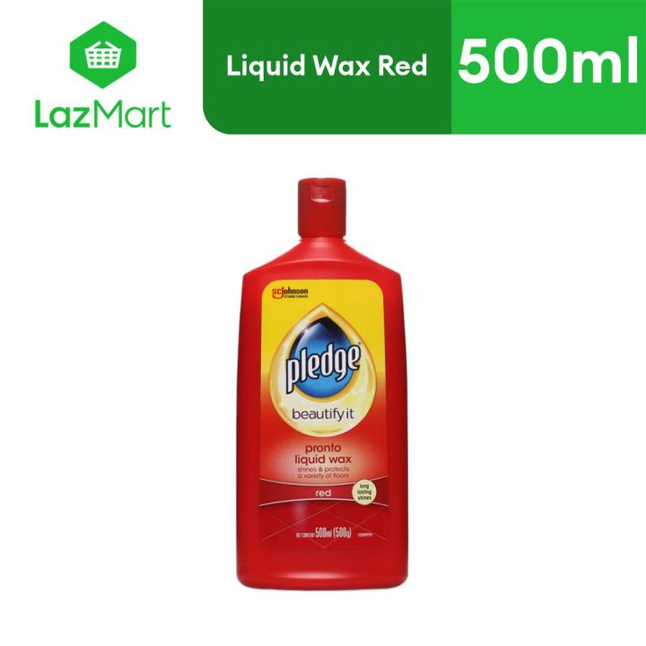 Pledge Liquid Wax Red - 500ml | Lazada PH