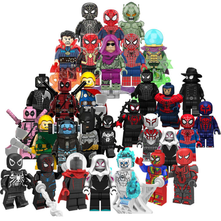 Marvel Series Minifigures Spiders-Man Venom Green Goblin Deadpool ...