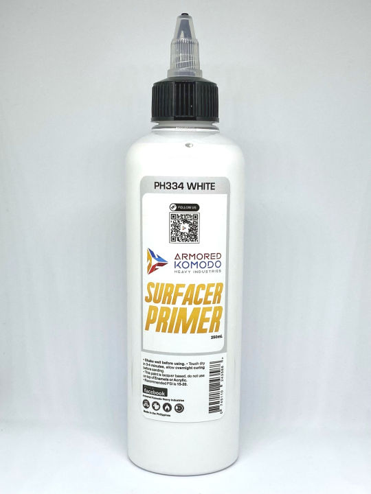 White Primer PH334 250ml Armored Komodo Airbrush Hobby Paint | Lazada PH