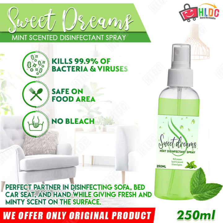 Sweet Dream Disinfectant Spray 250ml ( Mint Scented ) Mint Disinfectant ...