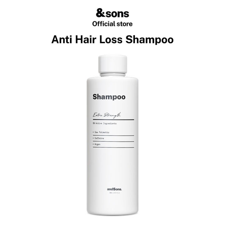 andSons Anti Hair Loss Saw Palmetto Caffeine Shampoo (200ml) | Lazada