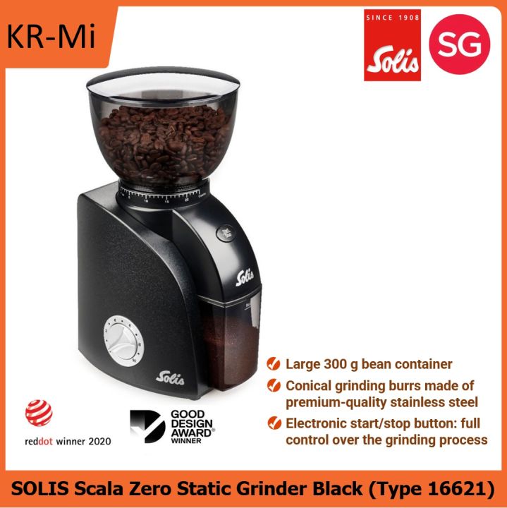SOLIS SCALA ZERO STATIC GRINDER BLACK | Lazada Singapore