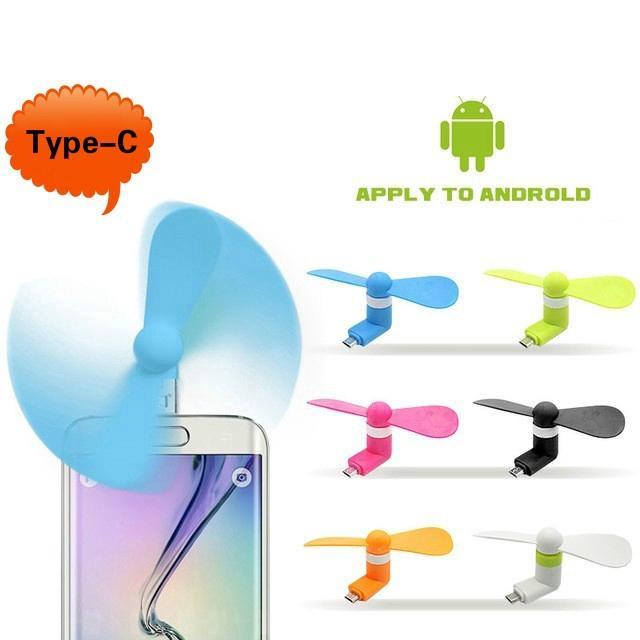 Type C Portable Fan Cell Phone Mini Electric Fan Cooling Cooler | Lazada PH