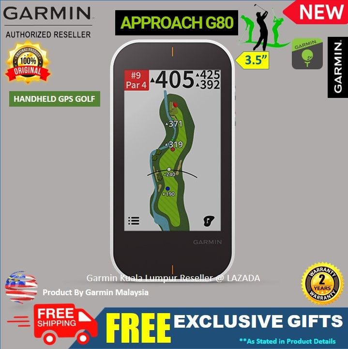 🇲🇾 Garmin Approach G80 - Premium GOLF Handheld Monitor *Pre-loaded ...