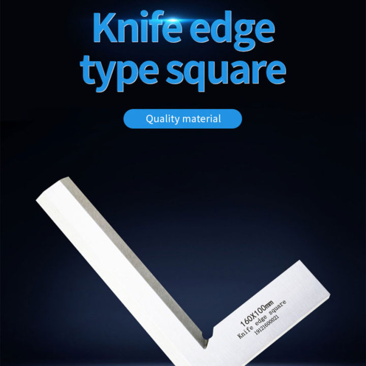 Square Flat Edge Square Ruler 90 Degree Woodworking Tools Metal Right ...