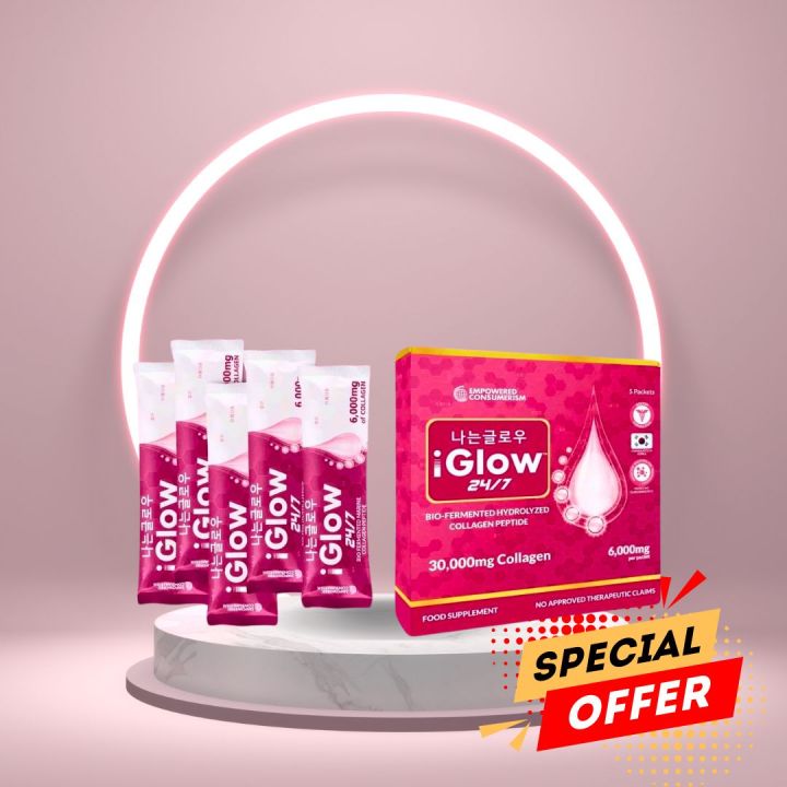 IGlow 24/7 Collagen AIMGlobal (5 sachets ) | Lazada PH