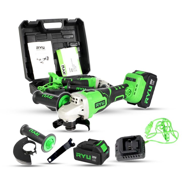 ORIGINAL RYU CORDLESS GRINDER 20V - GERINDA BATERAI | Lazada Indonesia