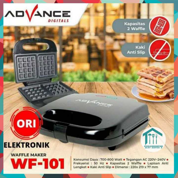 WAFFEL MAKER ADVANCE WF-101 / CETAKAN WAFFEL ADVANCE / PEMANGGANG ROTI / WAFFEL MAKER MURAH ...