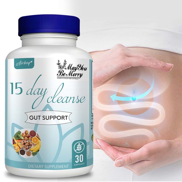 Intestinal & Colon Support - Advanced Bowel Cleanse Detox Capsules for ...