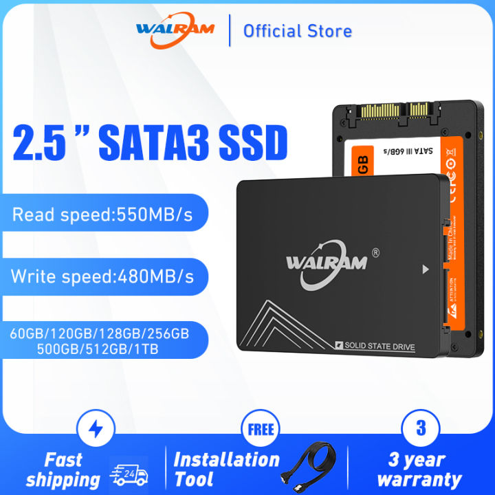 WALRAM SSD Plus 2.5 SATA3 Hdd SSD 60GB 64GB 120GB 128GB 240GB 256GB ssd ...