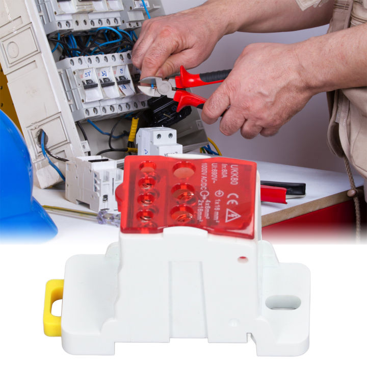 Power Junction Box 690V 80A Brass Conductor Terminal Distribution Box ...