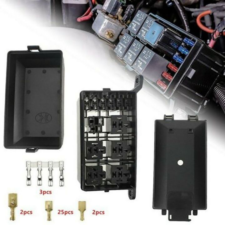 Fuse Relay Box 5 Fuse Holders 6 Relay Block Holders Fuse Block 12v Fuse