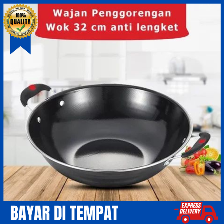 PROMO TERMURAH!! WAJAN ENAMEL CG 4 UKURAN 34CM / WAJAN KUPING ANTI ...