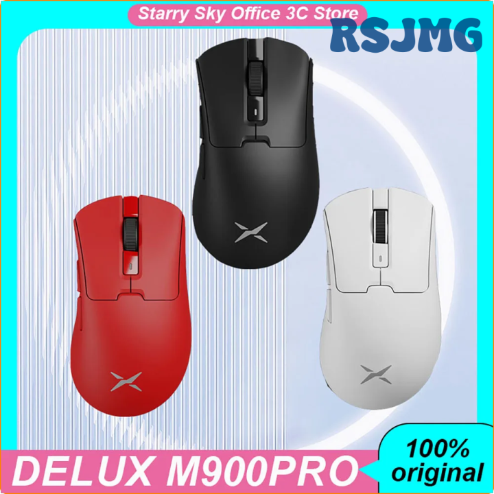 RSJMG Delux M900Pro Gaming Mouse Dule Mode PAW3395 Sensor 8K Polling ...
