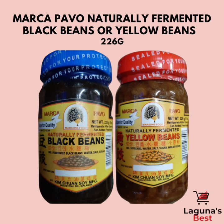 Marca Pavo Naturally Fermented Black Beans or Yellow Beans 226g / 2kg ...