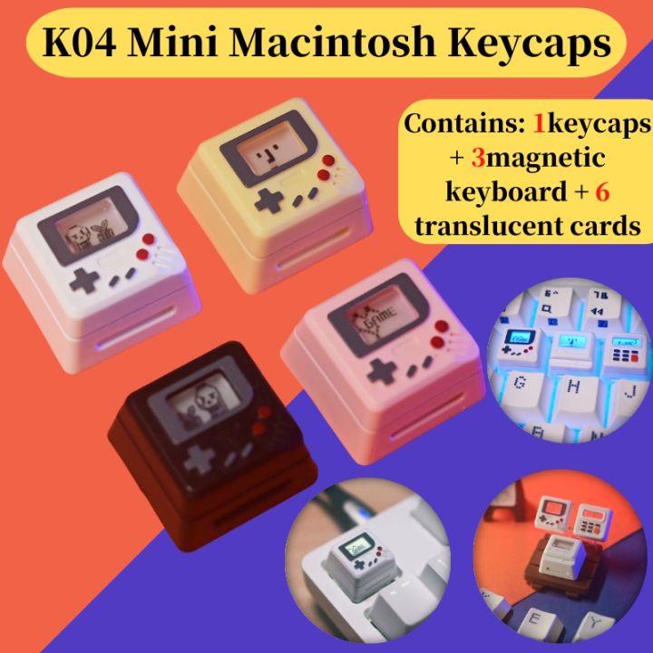 K-04 Keyboard Keycaps 3In1 For Mechanical Classic Retro Cute ...