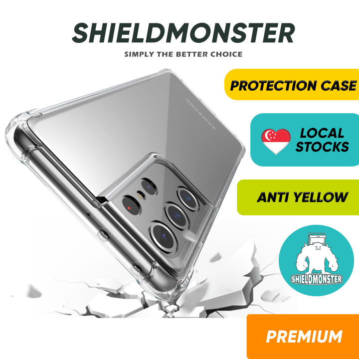 Shieldmonster Samsung Case Cover Casing Transparent TPU for S25 Edge/Ultra/s25+/s25/S24 Ultra ...