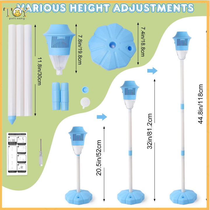 [deveodo] Bubble Machine Stand Automatic Bubble Maker with Night Light ...