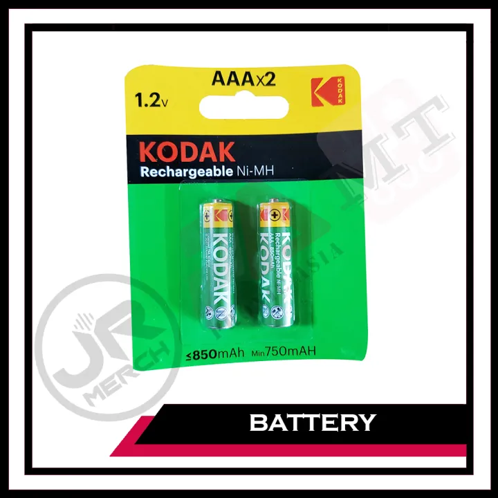[PRONIC ASIA] Kodak 2 x AAA Rechargeable Battery pack (K2-AAA) | Lazada PH