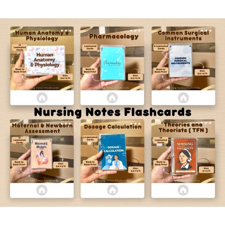 Nursing Flashcards Laminated by NURSING NOTES | Lazada PH