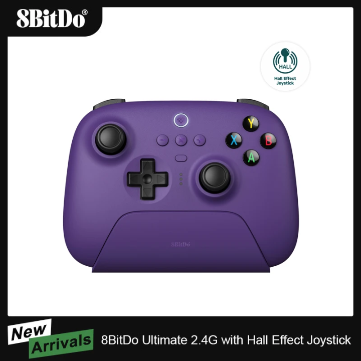 qqw AKNES 8BitDo Ultimate Wireless 2.4G Game Controller Gamepad Hall Effect Joystick with ...