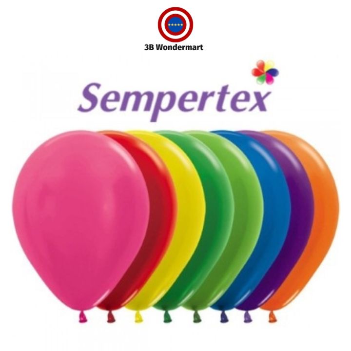 50pcs Sempertex 12'' Metallic Latex Round Colorful Balloon Set for ...