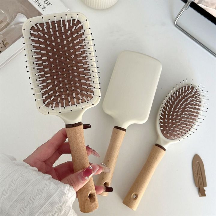 GLOWLITE แบบพกพาได้ หวีถุงลม ป้องกันไฟฟ้าสถิตและไฟฟ้าสถิต หนังศีรษะ หวี ...