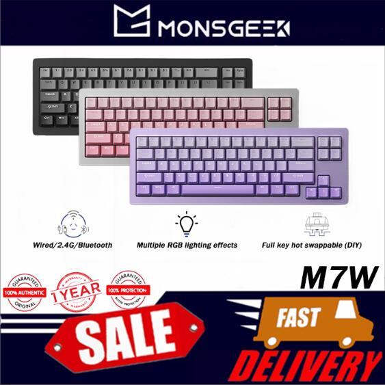 Monsgeek M7W RGB Three Mode Mechanical Keyboard Aluminum Tuotuo Hot ...