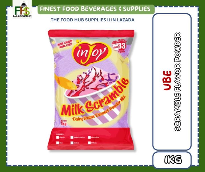 inJoy Scramble Powder Ube Milk Flavor 1kg | Lazada PH