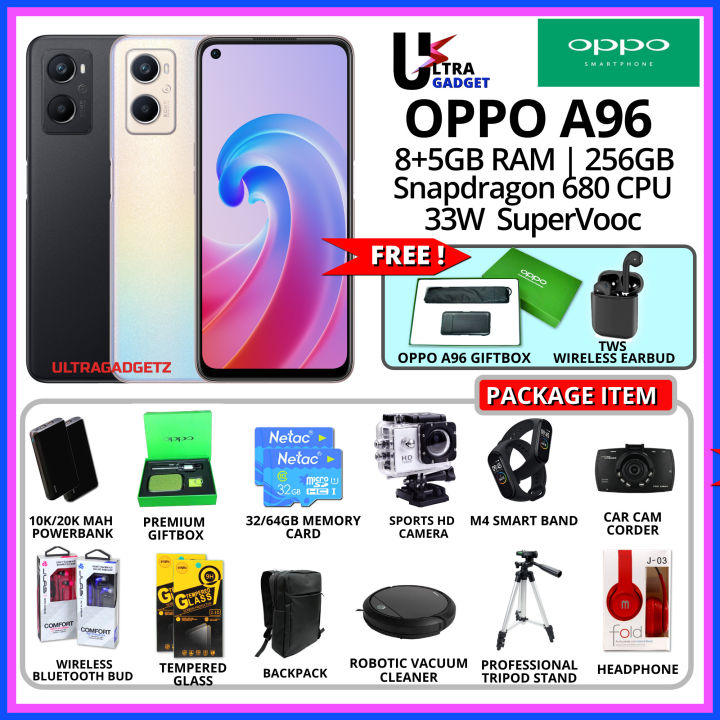 OPPO A96 (8+5GB RAM l 256GB ROM) Original OPPO Malaysia Set | Lazada