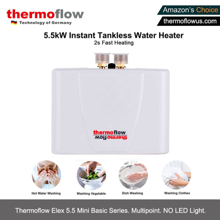 THERMOFLOW Elex 5.5 Multi Point Water Heater 5.5 Tankless Water Heater ...