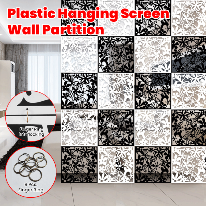1 Pc. Plastic Hanging Screen Wall Partition Hanging Room Divider Panels ...