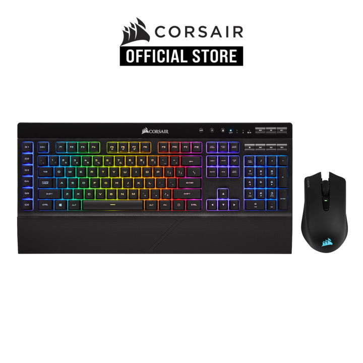 CORSAIR WIRELESS Gaming Bundle - K57 RGB WIRELESS Gaming Keyboard ...