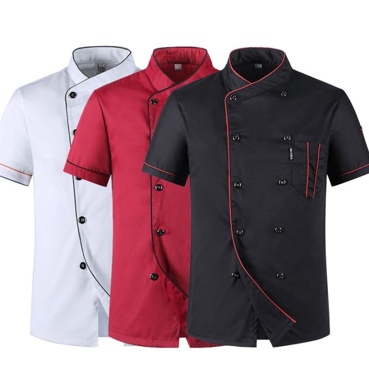 (Aixin) Short Sleeve Restaurant Chef Kitchen Work Uniforms Double ...
