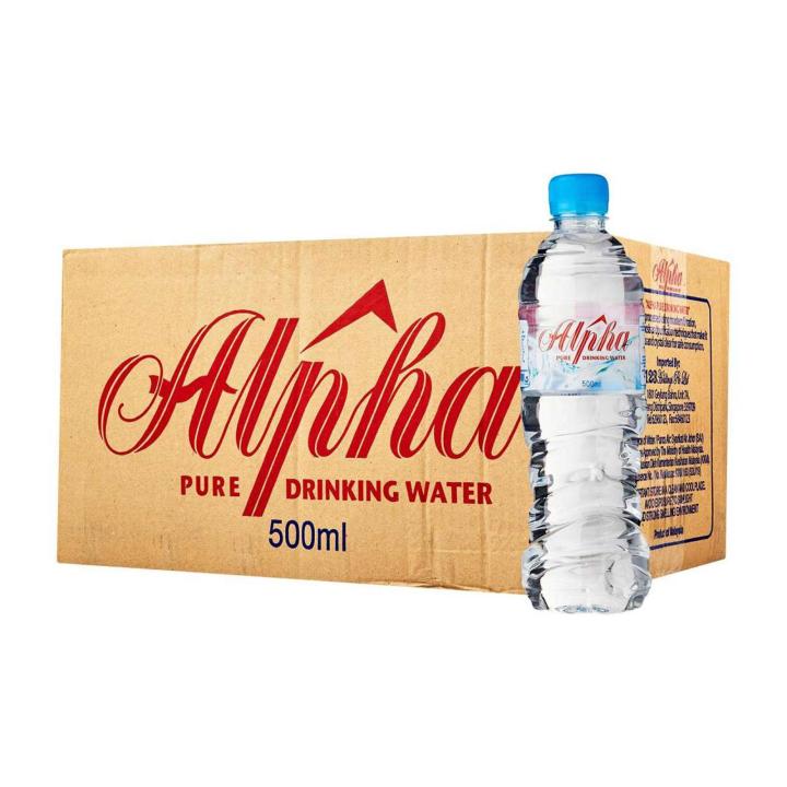 Alpha Pure Drinking Water 24 x 500 ML - Case | Lazada Singapore
